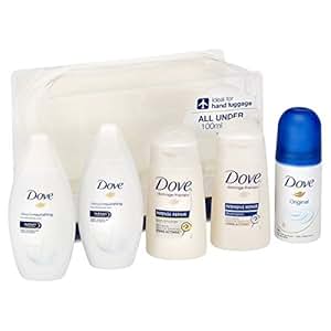 Dove Minis Travel Toiletries Set, 5 items all under 100ml, in airport ...
