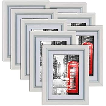 Umi. Essentials 6x4 White Photo Frames Multi Wall Picture Frame Set ...