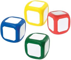 Extra Large Learning Cube - Wipe of Colourful Sturdy Blank Cube / Dice ...