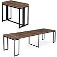 IDMarket - Table Console Extensible Toronto 10 Personnes 235 cm Bois ...
