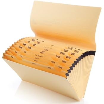 Manilla Foolscap Multipurpose Expanding A-Z File Concertina Folder ...