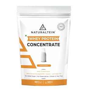 NATURALTEIN Natural Whey Protein Concentrate Unflavoured - 1 kg ...