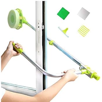 Window Cleaning Tool, High Reach Flexible U Shape Window Cleaner Tools ...