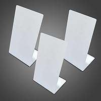 DESK DOCK White Acrylic QR Bar Code Display Stand, Paper Stand, Perfect ...