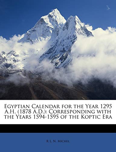 Amazon.in: Buy Egyptian Calendar for the Year 1295 A.H. (1878 A.D ...