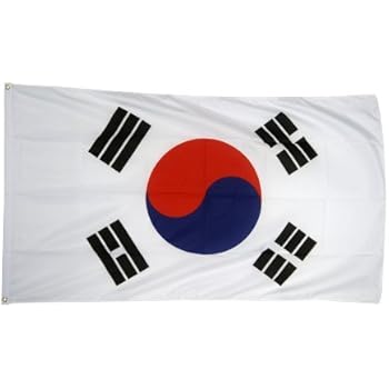 Drapeau Corée du Sud - 90 x 150 cm: Amazon.fr: Jardin