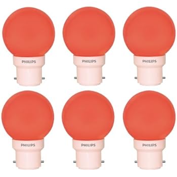 Buy Philips Deco Mini 0.5-Watt B22 Base LED Bulb (Red) Online at Low ...