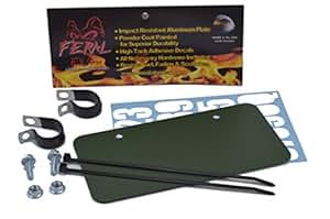 Aluminum ATV-UTV License Plate Kit - ARMY GREEN: Amazon.co.uk: Car ...