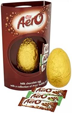 Giant Aero Milk Chocolate Easter Egg with a Collection of Aero Bubbly ...