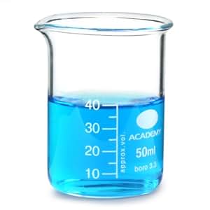 Glass Measuring Beaker 40ml | Low Form Beaker, Measuring Cup ...