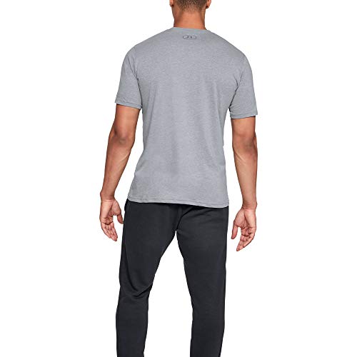 (TG. XL) Under Armour UA Boxed Sportstyle SS, Maglietta Uomo, Grigio (Steel Ligh