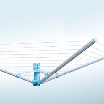 Brabantia WallFix Retractable Washing Line with Fabric Cover, 24 m ...
