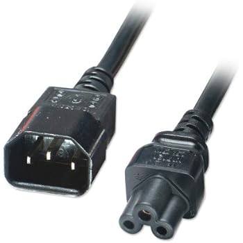 LINDY IEC to C5 Extension Cable IEC C14 to IEC C5 1m: Amazon.co.uk ...