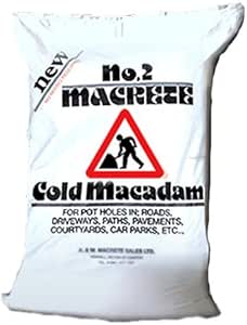 25KG TARMAC MACRETE COLD LAY MACADAM ASPHALT POT HOLE REPAIR ROAD PATH ...