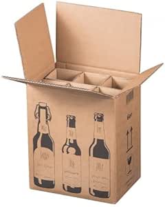 BB-Verpackungen Lot de 20 cartons d'expédition pour 6 bouteilles de ...