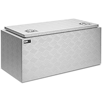 MSW Alubox abschließbar Werkzeugkasten ATB-910 Deichselbox 119 L ...