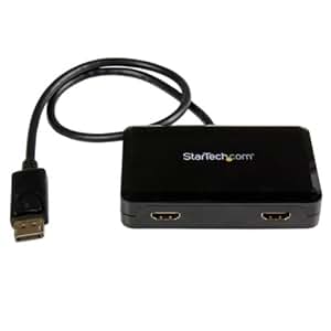 StarTech.com SP122DP2HD DisplayPort to Dual HDMI Multi Monitor Adapter ...