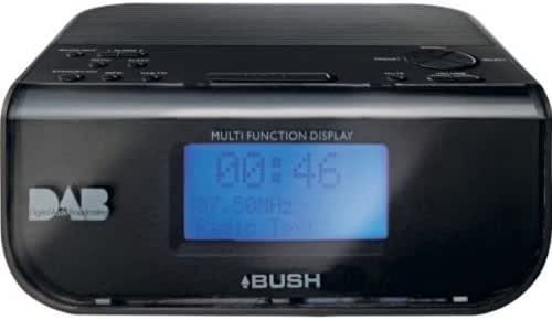 [HSB Bundle+] Bush DAB Alarm Clock Radio - Black with Mini Stylish ...