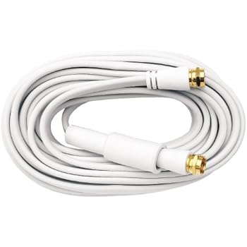 Flat coax cable for window and doors. F-socket: Amazon.co.uk: Electronics