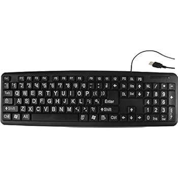 Geemarc Standard Big Letter Computer Keyboard- UK Version: Amazon.co.uk ...