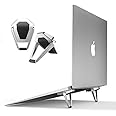 Technuv Invisible Mini Metal Folding Portable Laptop Stand, Non-Slip ...