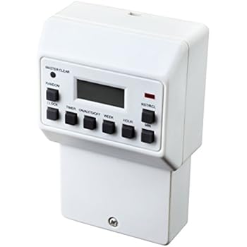 Masterplug TEIH7 24 Hour/7 Day Programmable Electronic Timer for ...