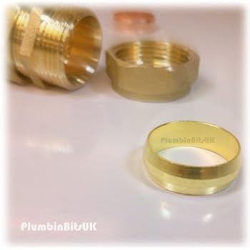 Brass 3/4" Old Imperial Copper Olive for Compression 22mm Fittings ...