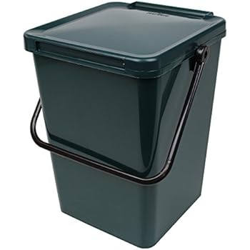 Large Compost Caddy - Green - for Food Waste Recycling (23 Litre) - 23L ...