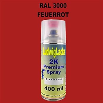 RAL 3000 Feuerrot 2K Premium Spray 400ml: Amazon.de: Auto