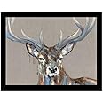Artko Framed Print - Bran by Louise Luton - Stag Deer Contemporary ...