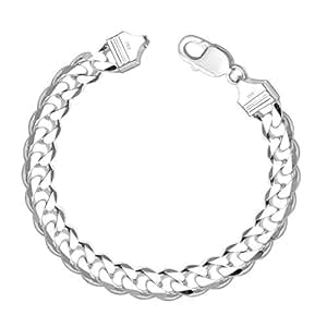 Acpl Sterling Silver Bracelet for Men: Amazon.in: Jewellery