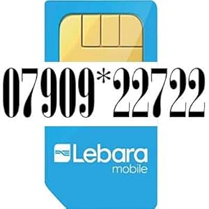 Lebara Golden Number Pay As You Go Trio Sim Card.: Amazon.co.uk ...