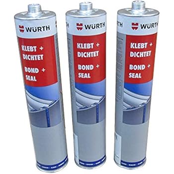 Wurth Bond & Seal Flexible PU Adhesive and Sealant in White 300ml ...