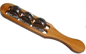 Fair Trade Natural Wooden Tambourine Stick (Jingle stick): Amazon.co.uk ...