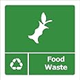 Food Waste Recycling self-adhesive sign - 10 x 10 cm : Amazon.co.uk ...
