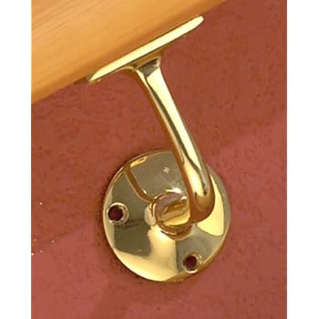 Polished Solid Brass Handrail Bracket: Amazon.co.uk: Kitchen & Home