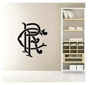 RANGERS FC WALL STICKER RANGERS FOOTBALL CLUB BADGE CREST LOGO WALL ART ...