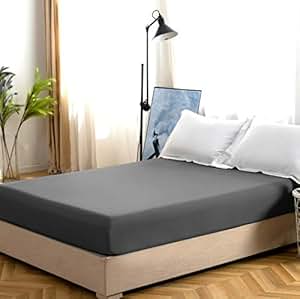 Non-Iron Double Bedding Fitted Sheet with All Around Elastics Brushed ...