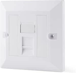 rhinocables Ethernet Faceplate Single 1-Port/Double 2-Way/Quad 4-Way ...