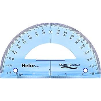 Helix Folding Angle Measure Protractor Large 15cm L11100: Amazon.co.uk ...