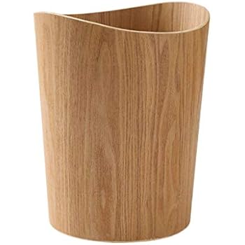 Nordischen Stil Mülleimer Holz Material Mülleimer Flip Runde Indoor ...