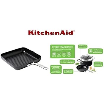 KitchenAid Grill Pan 26 x 26 cm: Amazon.co.uk: Kitchen & Home
