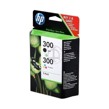 HP 300 Combo Pack CN637EE Pack de 2 cartouches, 1 noir et 1 couleur ...