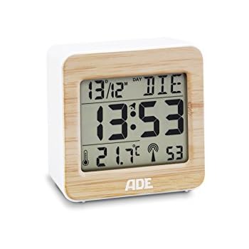 FanJu FJ3533W LCD Digital Funkwecker Kleiner mit Doppelalarm / Batterie ...