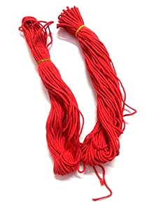 Nawani Religious Red Cotton Thread Nazar Dhaga 25 Metres ( 2 Set ...
