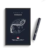 Designful F1 Canvas Track Circuit Wall Art: Aesthetic Motorsport Poster ...