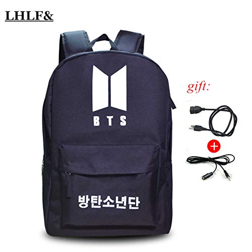 Buy LHL BTS Multi-Function Luminous Backpack BTS Bangtan Boy Rap ...