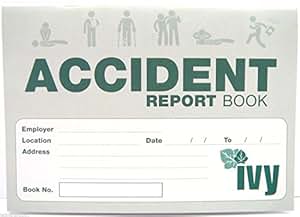 Accident Report Book Injury Record Book Injury Report Accident Book ...