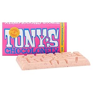 Tony's Chocolonely White Chocolate Raspberry Crispy Sugar 180g: Amazon ...