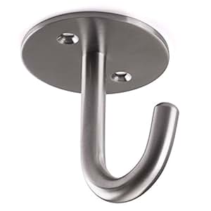 5 x SO-TECH® Undermount Coat Hook "NELE" Stainless Steel 60 x 70 mm ...